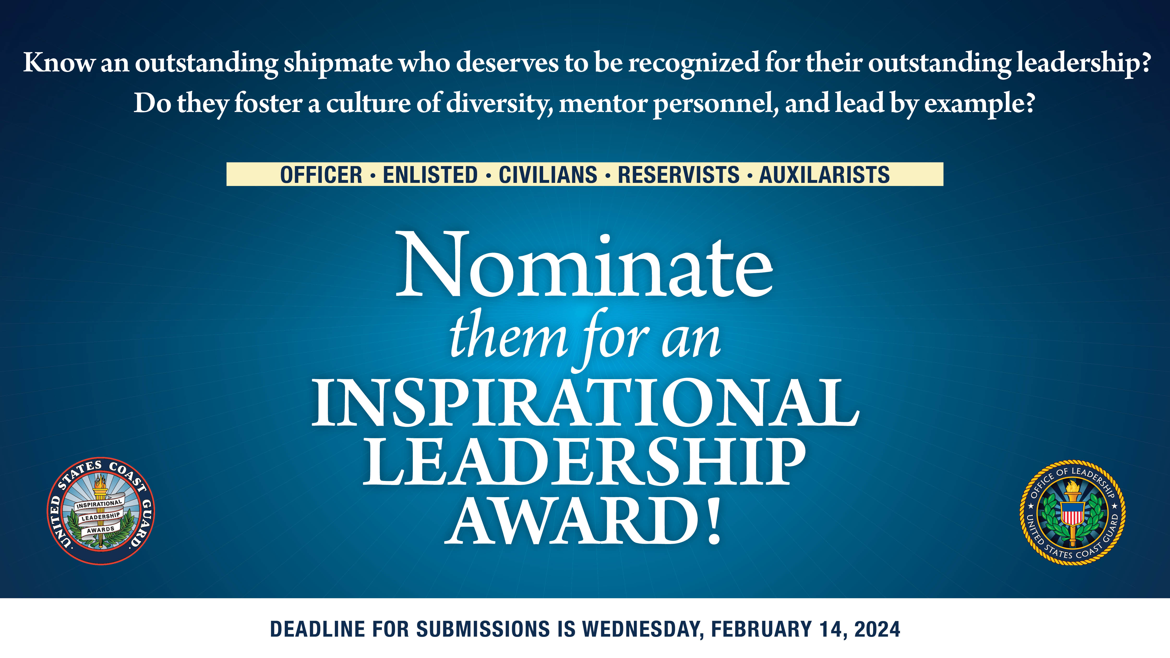 Office of Leadership (CG-128) | U.S. Coast Guard